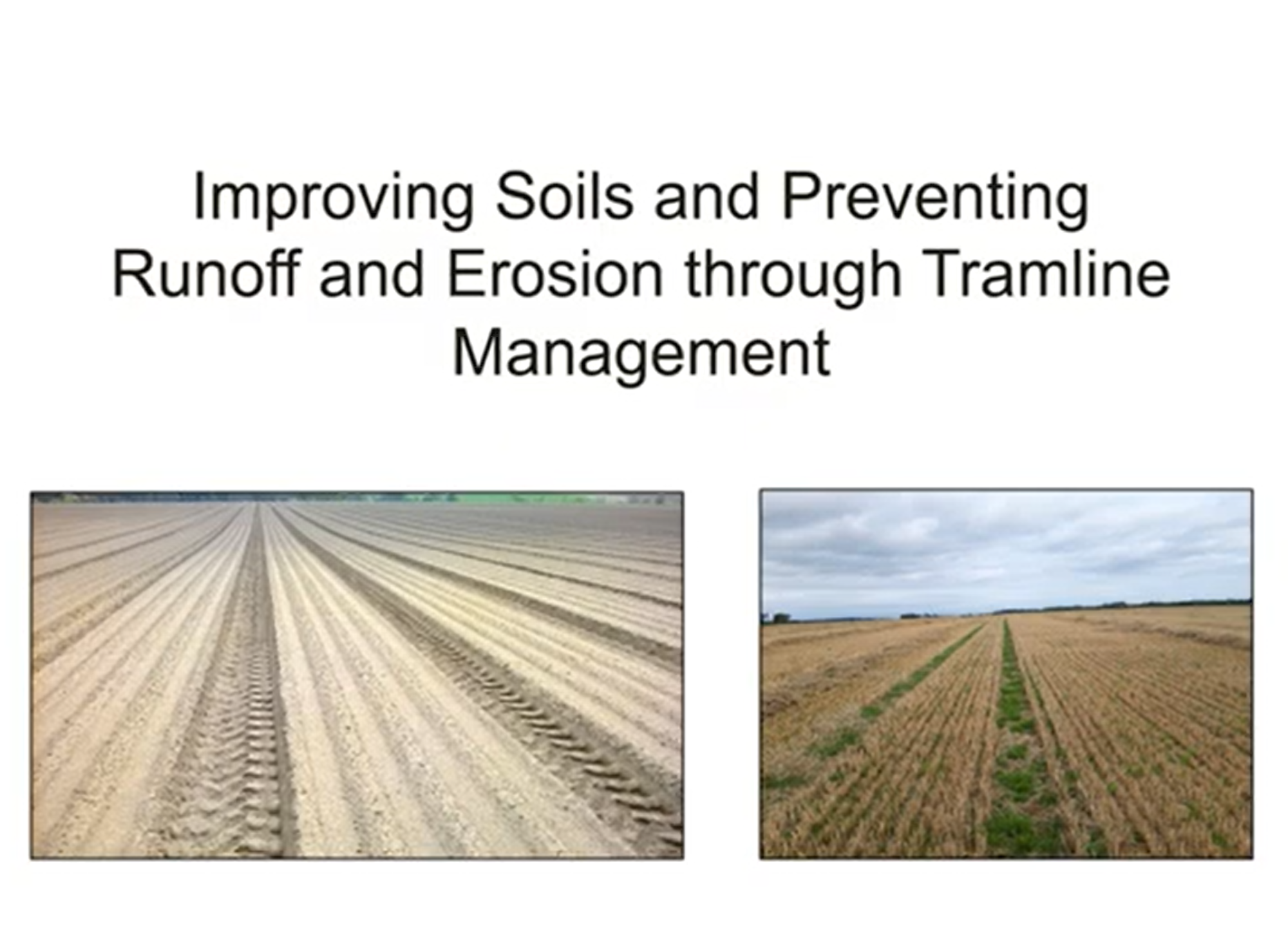 Improving Soils and Preventing Runoff and Erosion Through Tramline ...